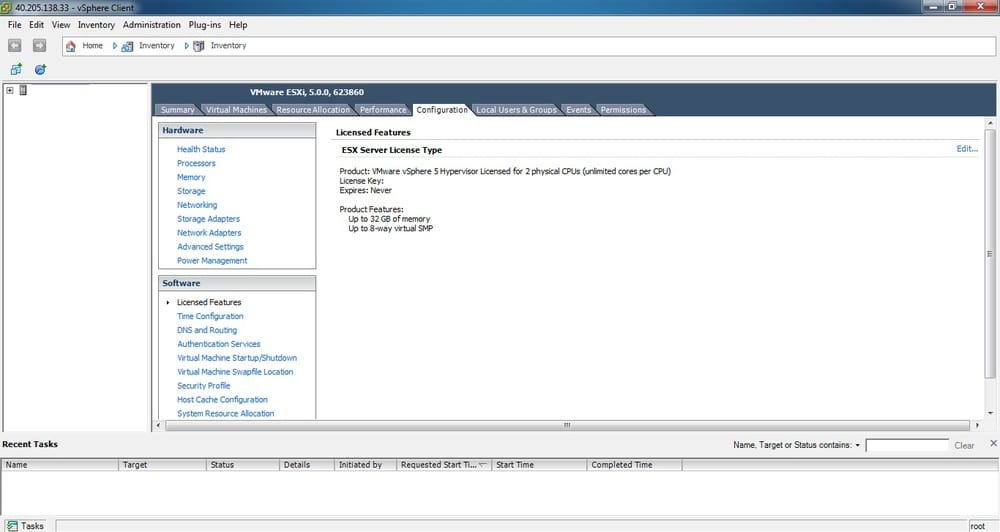 Installing vSphere Installing vSphere